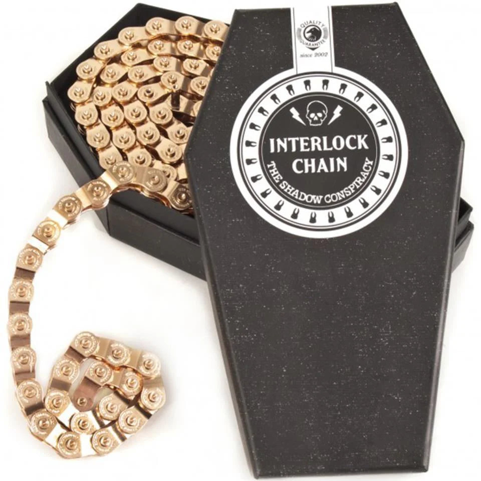 SHADOW INTERLOCK CHAIN V2 GOLD – Frontocean BMX Distribution